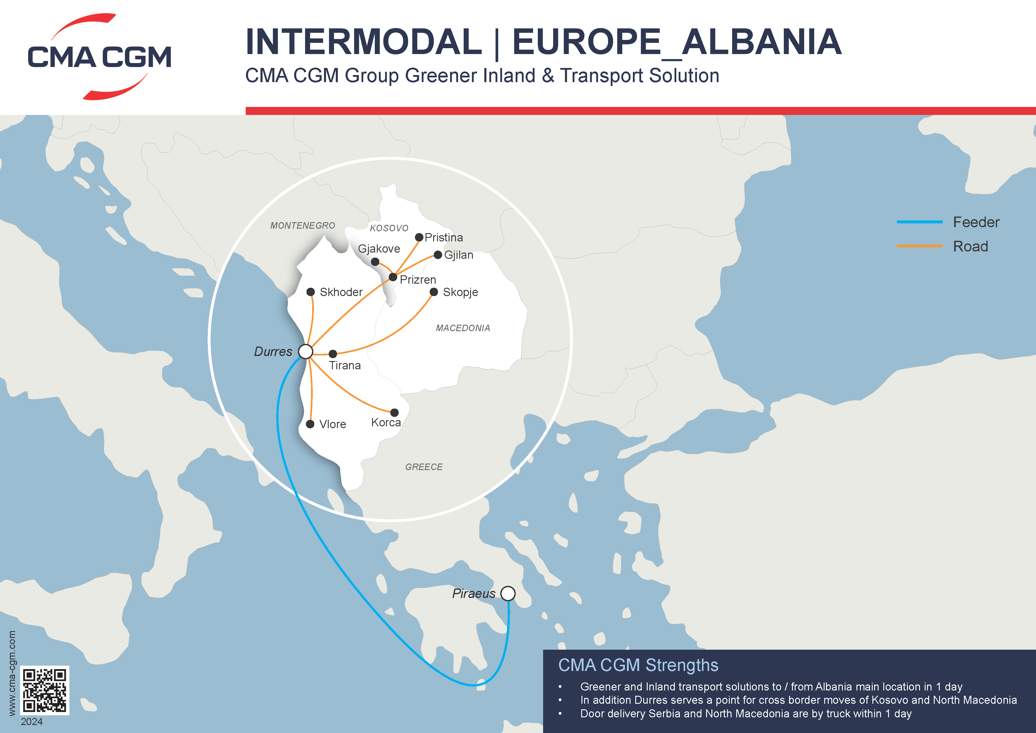 CMA CGM | Inland and intermodal services in Europe